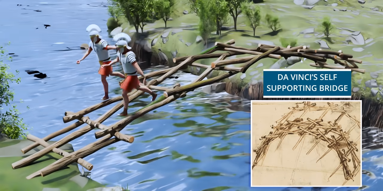 The Ingenious Self-Supporting Bridge of Leonardo da Vinci - What's new?
